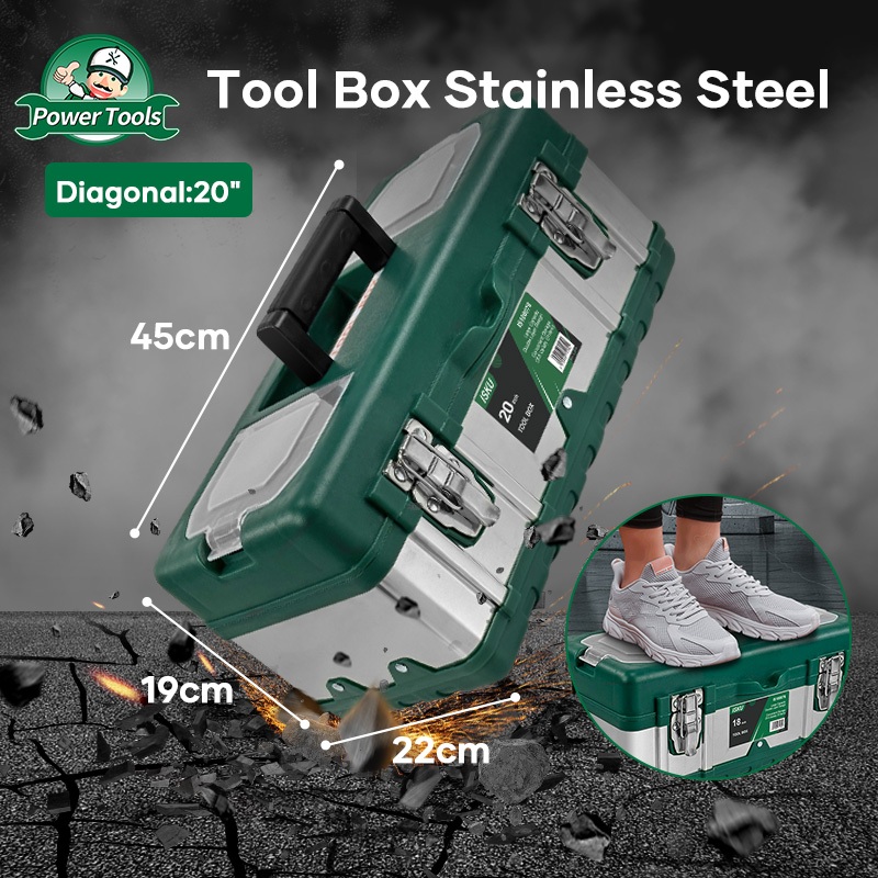 Jual ISKU Tool Box Besar Plastik 14 15 17 18 19 20 Inch Bahan Pp Tools ...