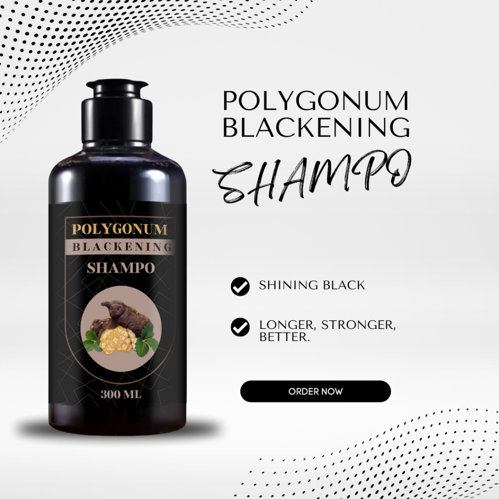 Jual Polygonum Blackening Shampo, Shampo Black Herbal, Menghitamkan ...