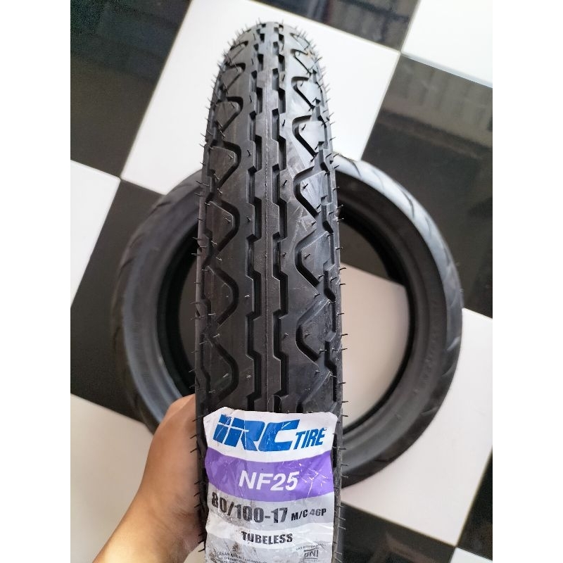 Jual BAN LUAR TUBLESS UKURAN 80/100-17 NF25 BAN DEPAN VERZA MERK IRC ...