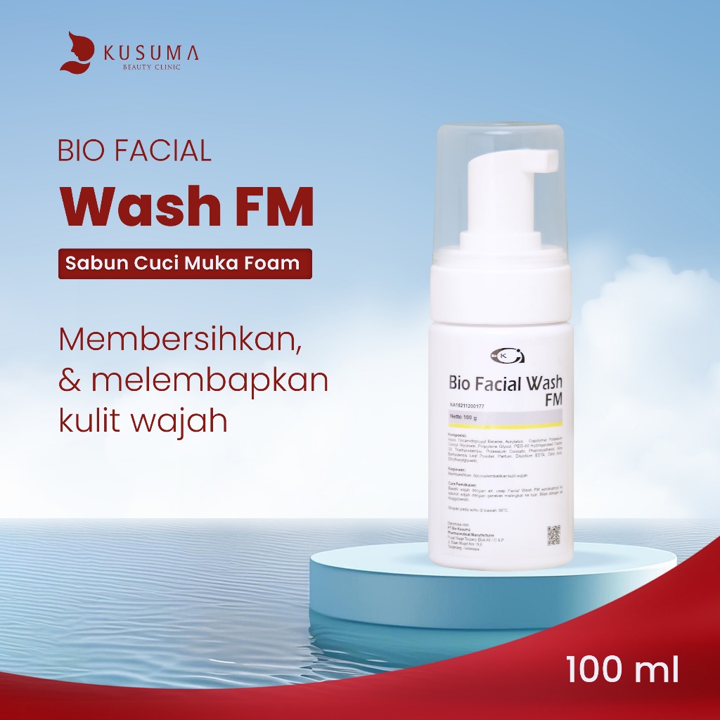 Jual Kusuma Beauty - Bio Facial Wash FM 100ml - Sabun Cuci Muka Foam ...