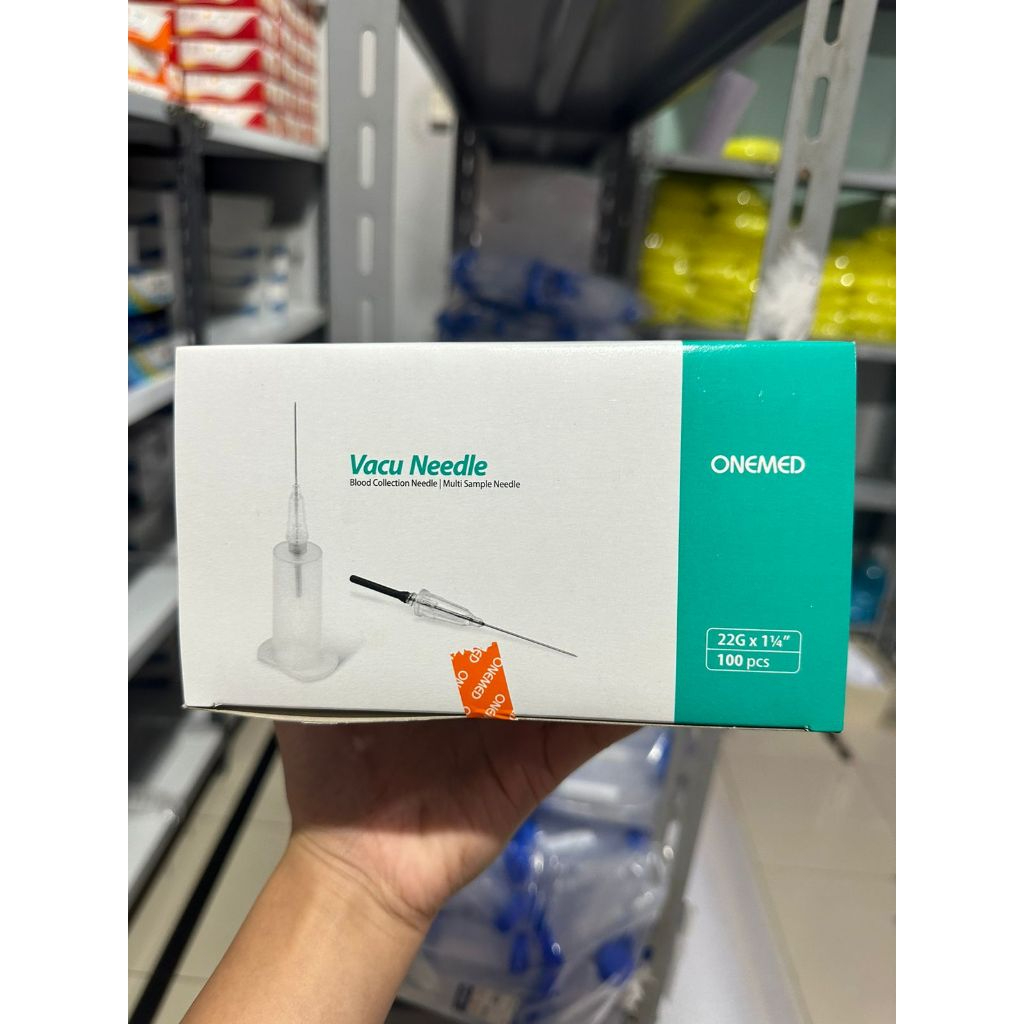 Jual Vacu Needle Onemed 22G isi 100 Pcs ( Steril ) | Shopee Indonesia