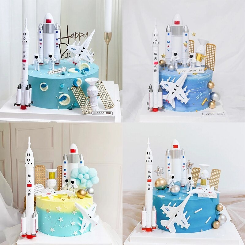 Jual * MKA * HIASAN CAKE TOPPER TEMA ASTRONOT PLANET LUAR ANGKASA ...