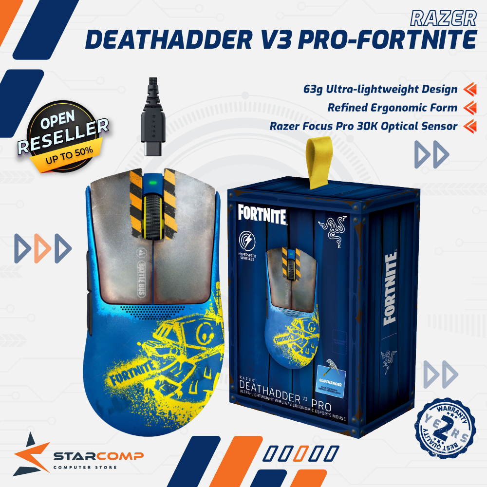 Jual Razer DeathAdder V3 Pro Fortnite Edition | Shopee Indonesia