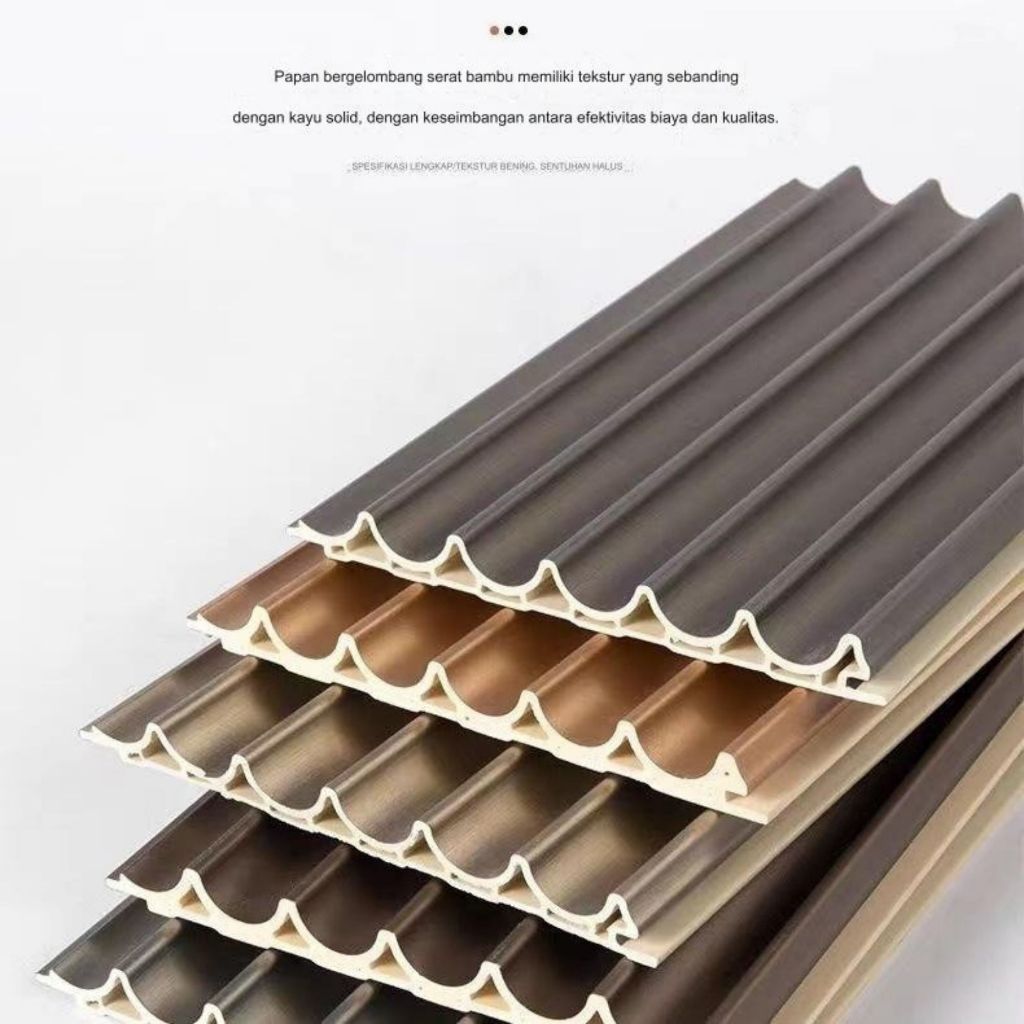 Jual Wood WPC Wall Panel Dekorasi Dinding 2,9m x 16,8cm Anti Rayap Dan Anti Air Wood Panel WPC ...