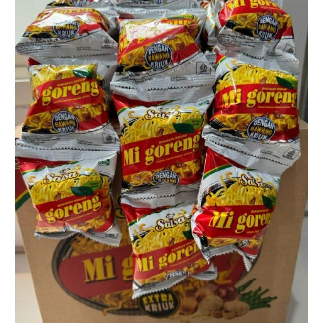 Jual Snack Mi Goreng Salsa Rasa Bawang 10x10gr (RENCENG) | Shopee Indonesia