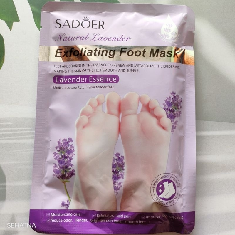 Jual MASKER KAKI FOOT MASK SADOER EXFOLIATING LAVENDER GOAT MILK ...