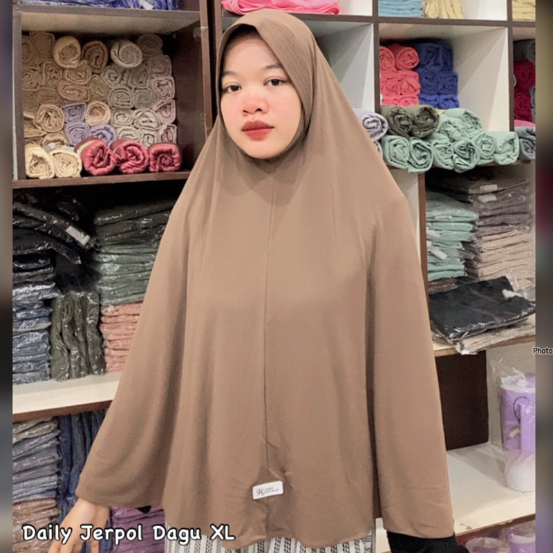 Jual SKD JILBAB Daily Jerpol Dagu XL | Shopee Indonesia