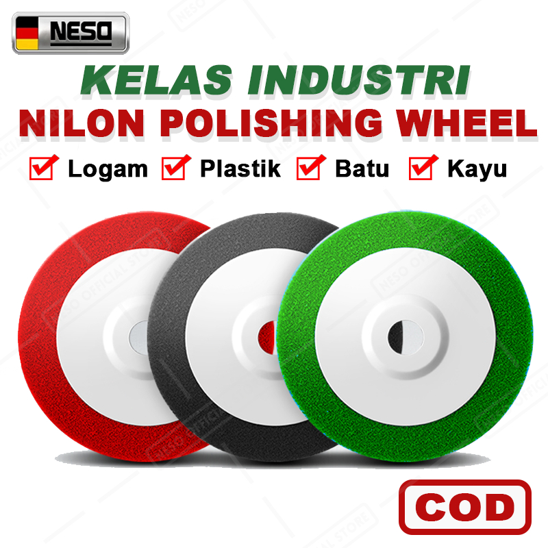 Jual NESO Nilon Mata Gerinda Poles 4inch Mata Pemoles Berbahan nilon ...