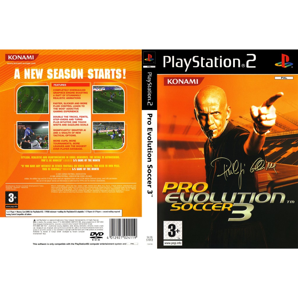 Jual pes3 - pro evoultion soccer 3 - ps2 | Shopee Indonesia