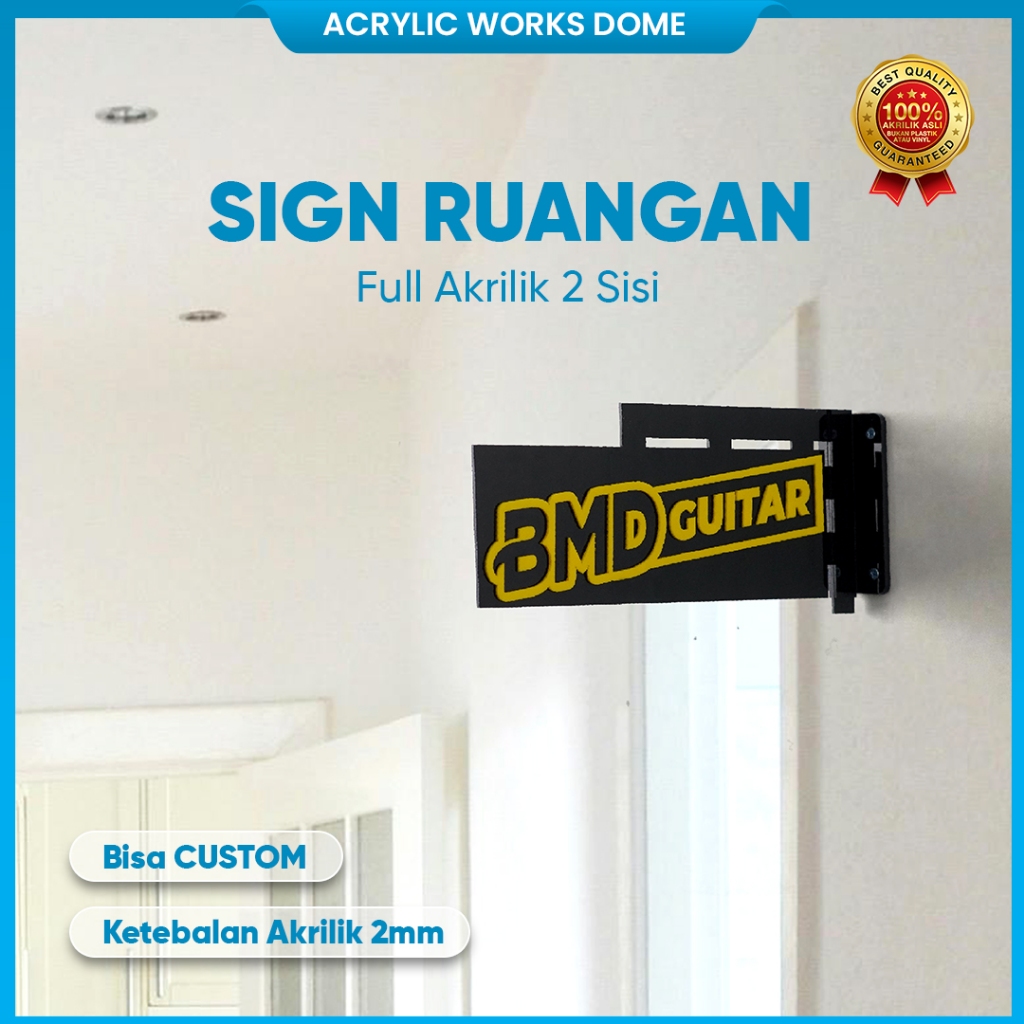 Jual Papan Nama Ruangan Custom Sign Board 2 Sisi | Shopee Indonesia