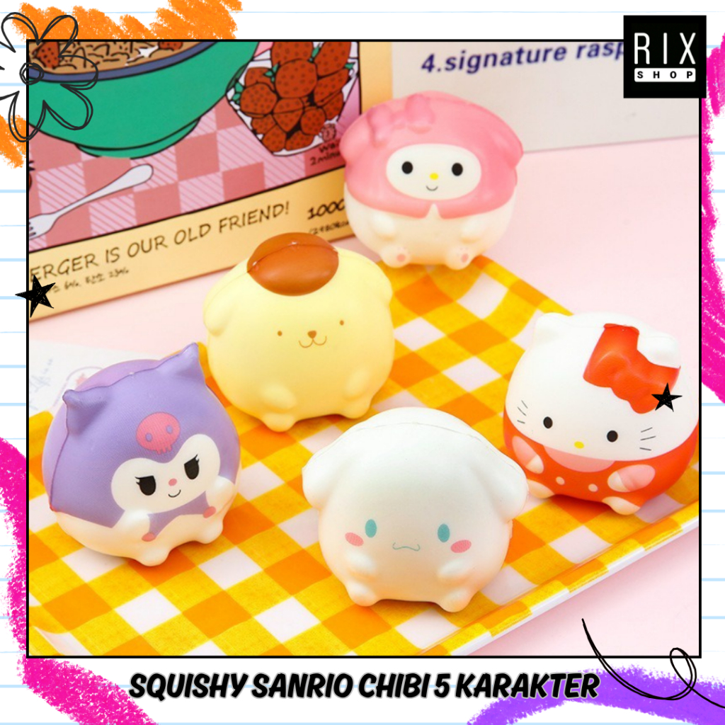Jual RIX Mainan Anak Squishy Slow Sanrio Chibi / Sanrio Full Body ...