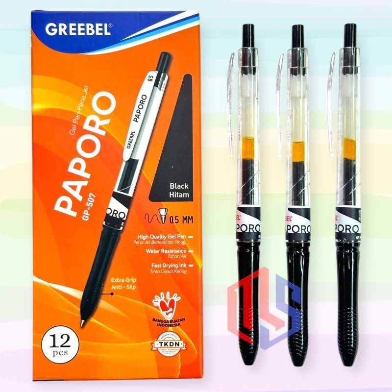 Jual Pulpen / Ballpoint / Pen Gel Greebel Paporo (Pcs) | Shopee Indonesia