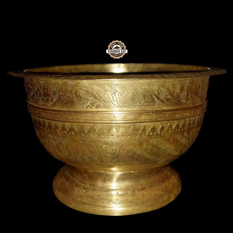 Jual Bokor kuningan ukir lawas ( B686 ) | Shopee Indonesia