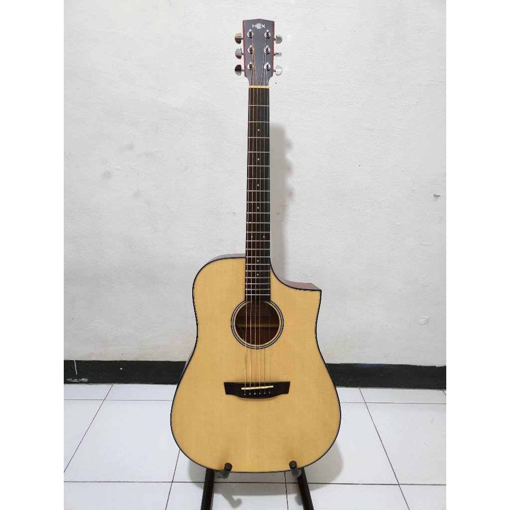 Jual Gitar Akustik Elektrik HEX D100 CEM (BARU) | Shopee Indonesia