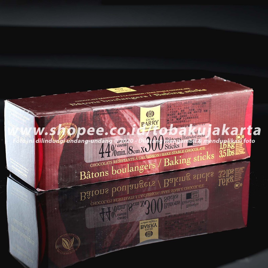 Jual Cacao Barry Baking Sticks 1,6kg BOX 44% Chocolate Batons Cokelat ...