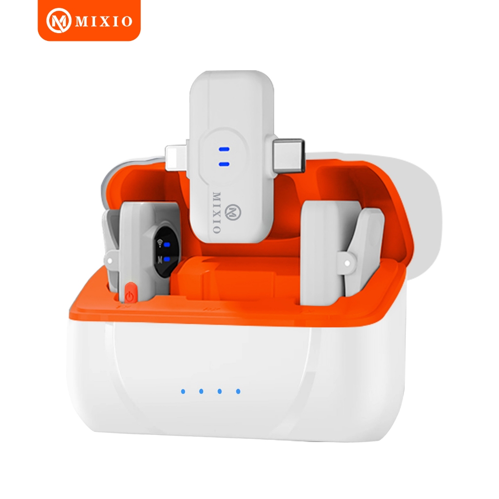 Jual MIXIO S17Pro 2 in 1 Mic Wireless Clip on Microphone Mikrofon ...