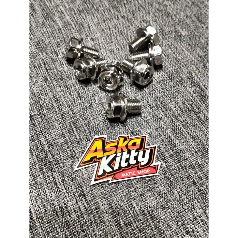 Jual Baut Pembuangan oli Yamaha Stainles atau baut tab oli 2kunci ...