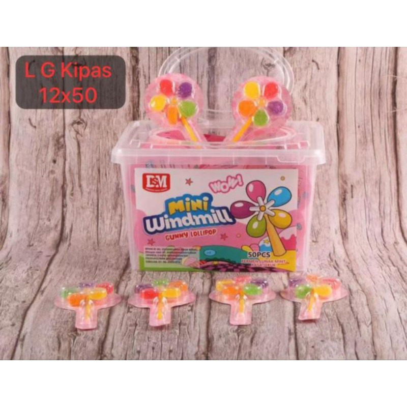 Jual DSM PERMEN LOLI KIPAS WINDMILL ISI 30/50 | Shopee Indonesia