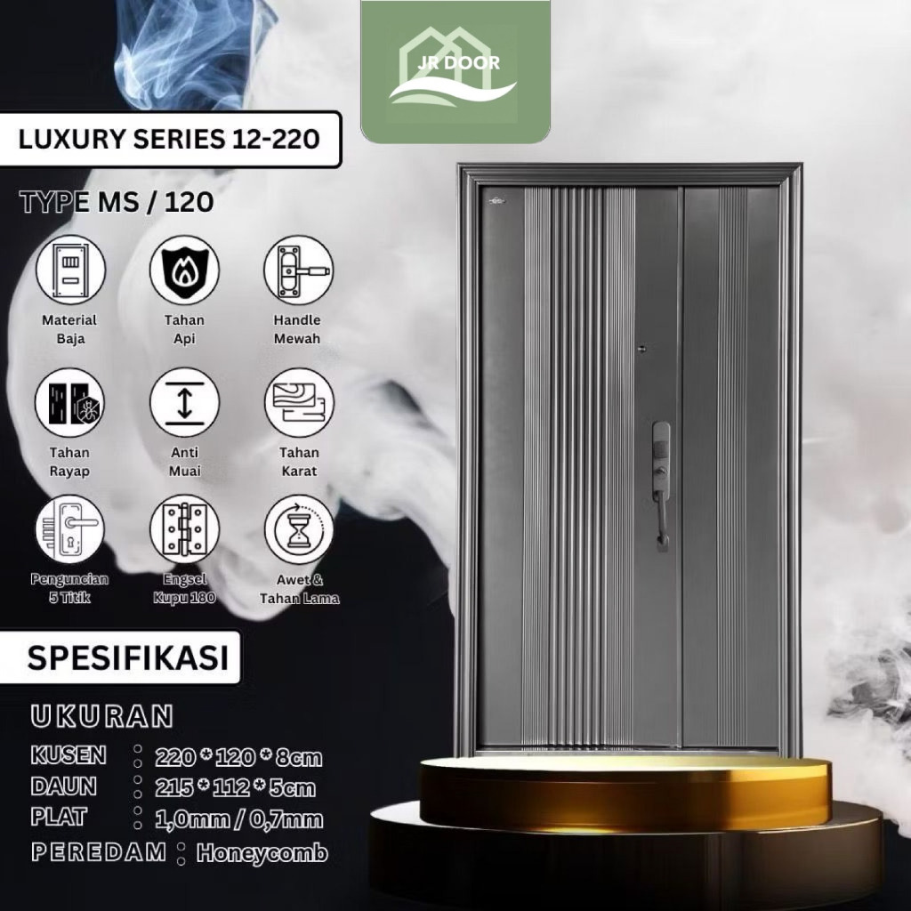 Jual JR DOOR - (LUXURY 12) Full Set Pintu Baja Anti Karat Lengkap Berkualitas Dan Terjamin ...