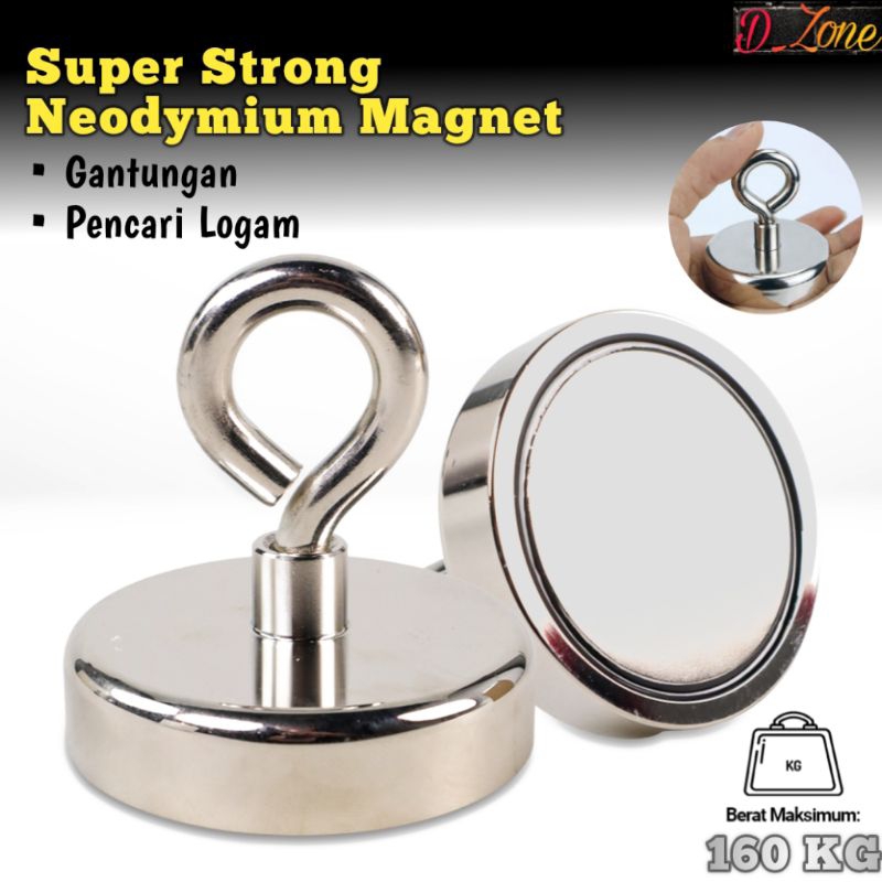 Jual Super Strong Neodymium 160 Kg Magnet Gantungan Sheep Eye Hook ...