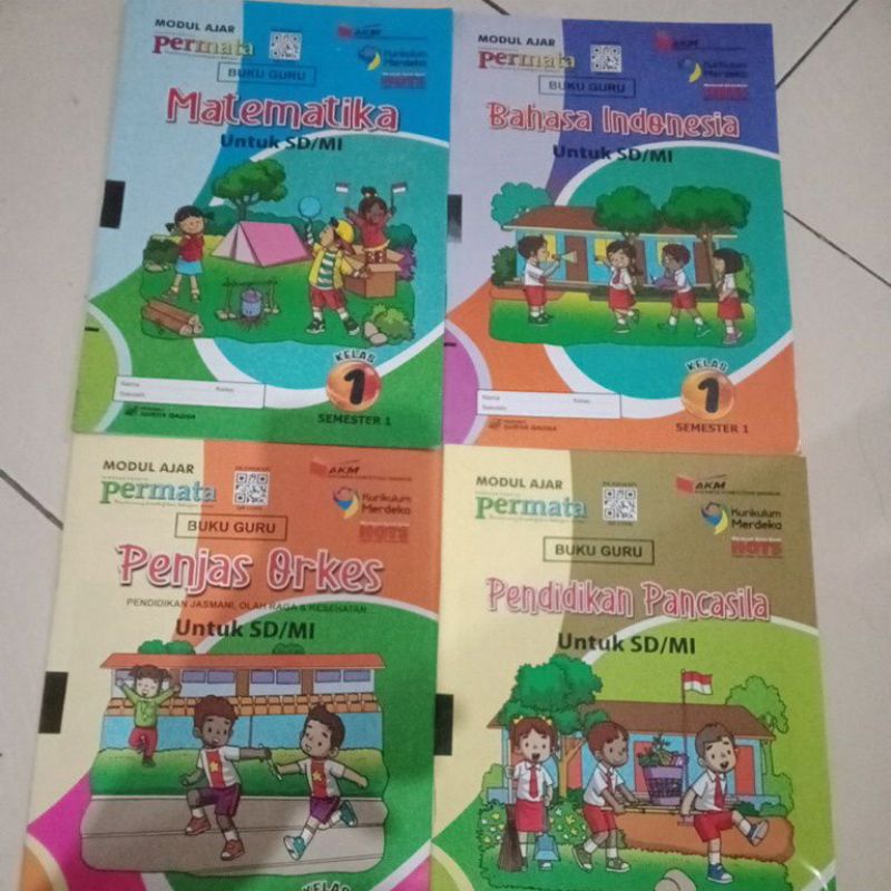 Jual Buku guru kelas 1 MTK b.indo PP pjok | Shopee Indonesia