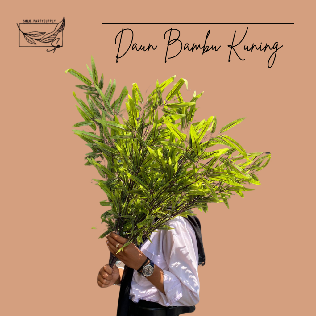 Jual (TT) DAUN BAMBU KUNING ARTIFICIAL LEAF THIN / BAMBOO DAUN PALSU ...