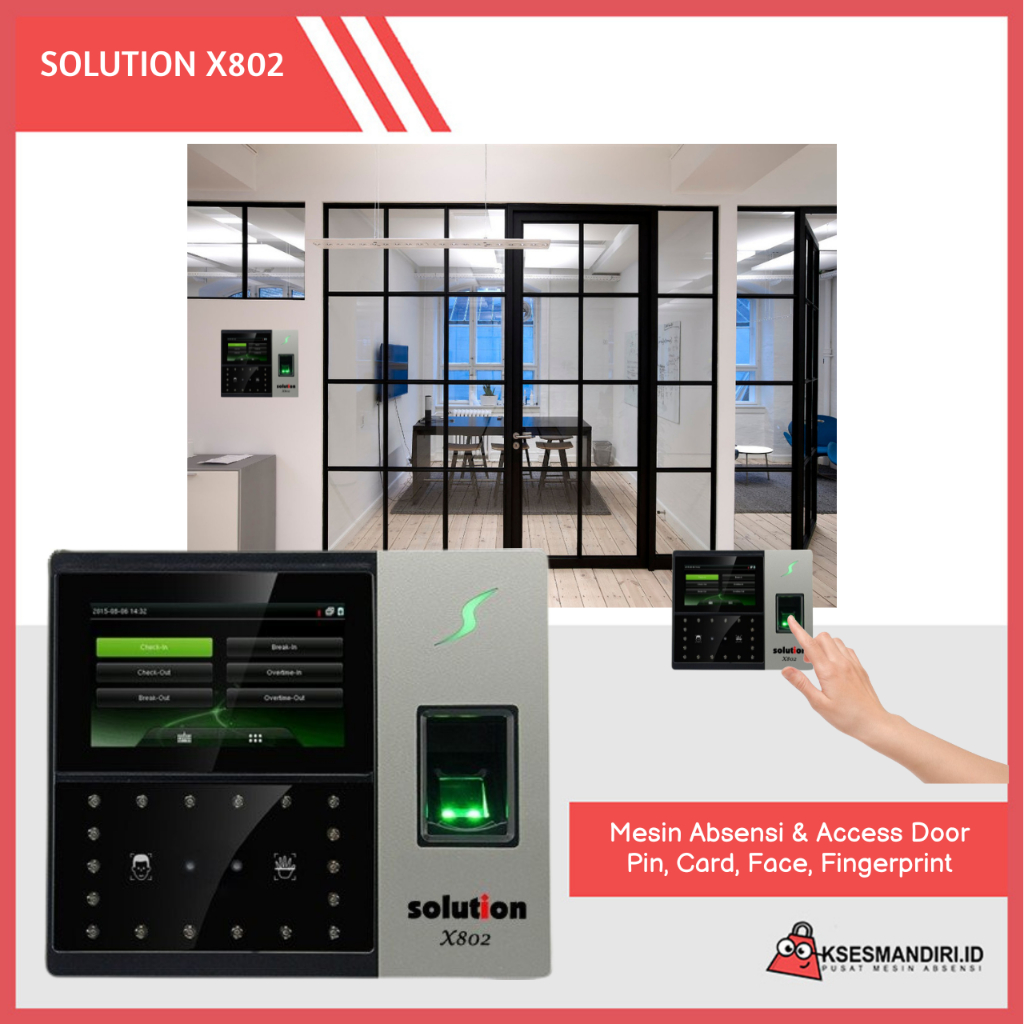 Jual Finger Print Mesin Absensi Solution X802 | Shopee Indonesia