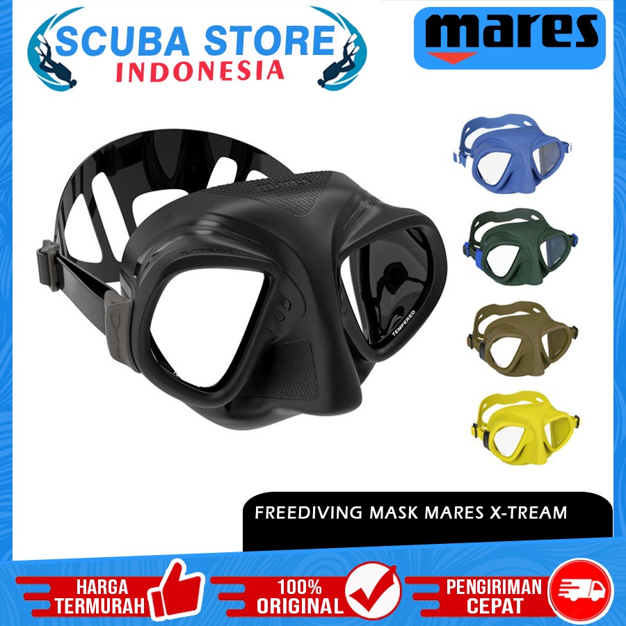 Jual Mask Low Volume Mares X-Tream Masker Selam Kacamata Freediving ...