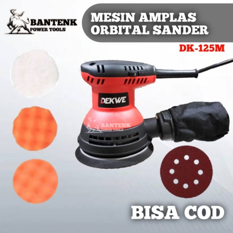 Jual DISC SANDER DEKWE DK125 AMPLAS ORBITAL DEKWE 5 INCH AMPLAS POLES 2 ...