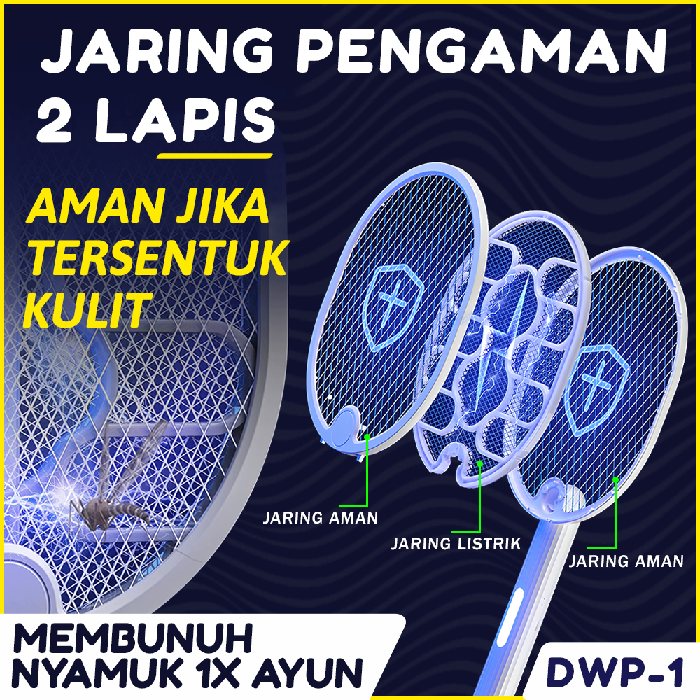 Jual Laris_Stiker89 Raket Nyamuk 2in1 Eletrik / Pembasmi Nyamuk Eletrik ...