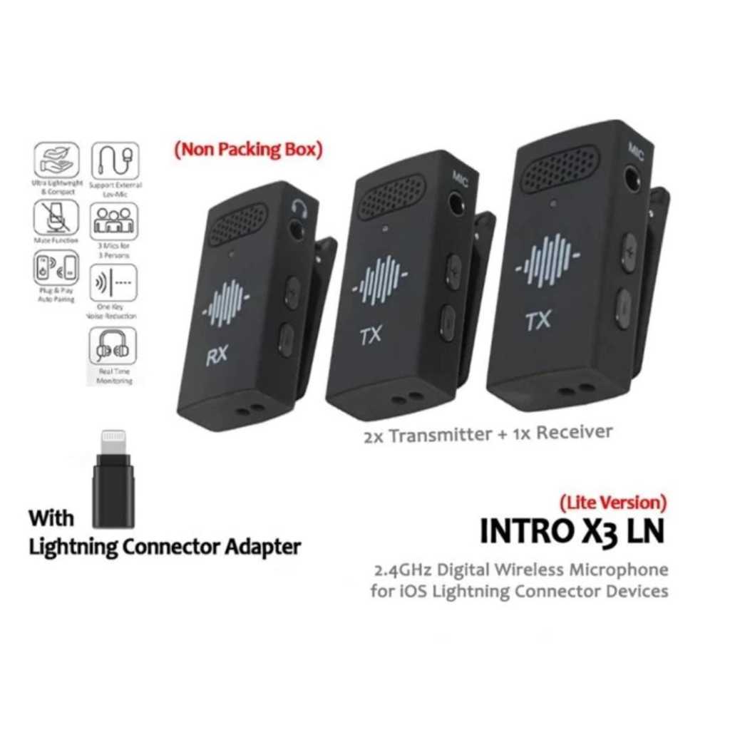 Jual Takara INTRO X3 Lite Version Digital Wireless Mic Microphone ...
