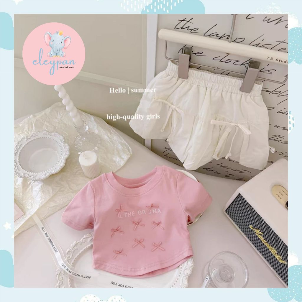 Jual Setelan Baju Rok Anak Perempuan One Set Kaos Pink Rok Mini Putih ...