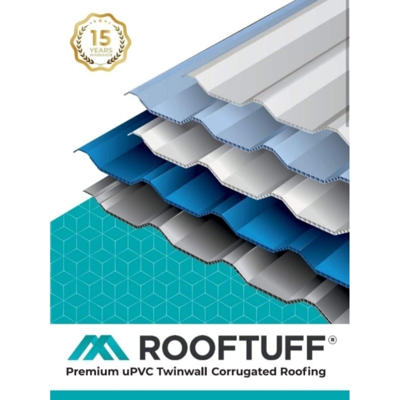 Jual atap Upvc double layer 12mm x84cmx eff 78cm ready 3,4,5,6mtr ...
