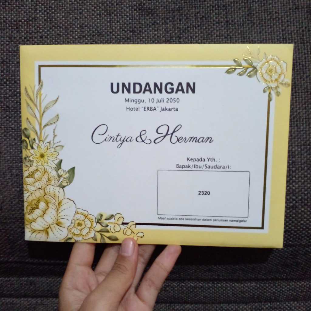 Jual print UNDANGAN NIKAH ERBA 2320 PERNIKAHAN SUNAT SUNATAN KHITAN ...