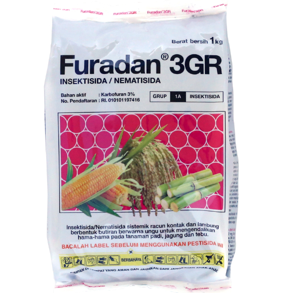 Jual Furadan 3GR 1Kg Insektisida Nematisida Pengendali Hama Tanaman ...