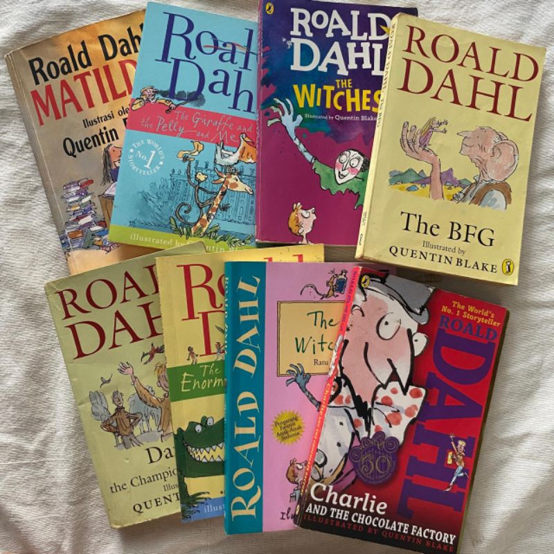 Jual Buku Novel Anak Roald Dahl - The Witches Matilda BFG Charlie and ...