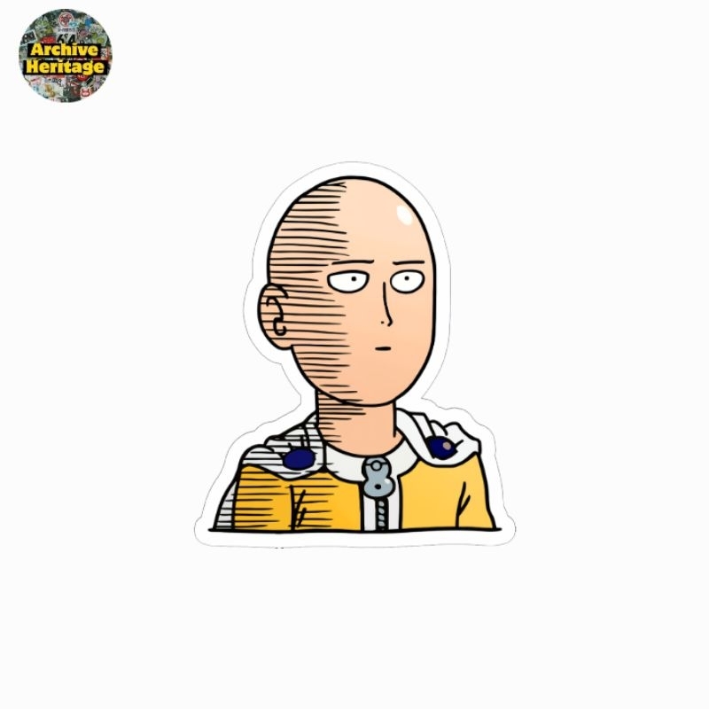 Jual sticker Saitama One Punch Man anime kartun stiker | Shopee Indonesia