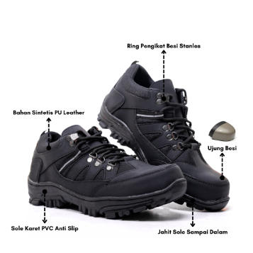 Jual Sepatu Safety Pria Boots Armor Pendek Safety Boots Sepatu Outdor ...