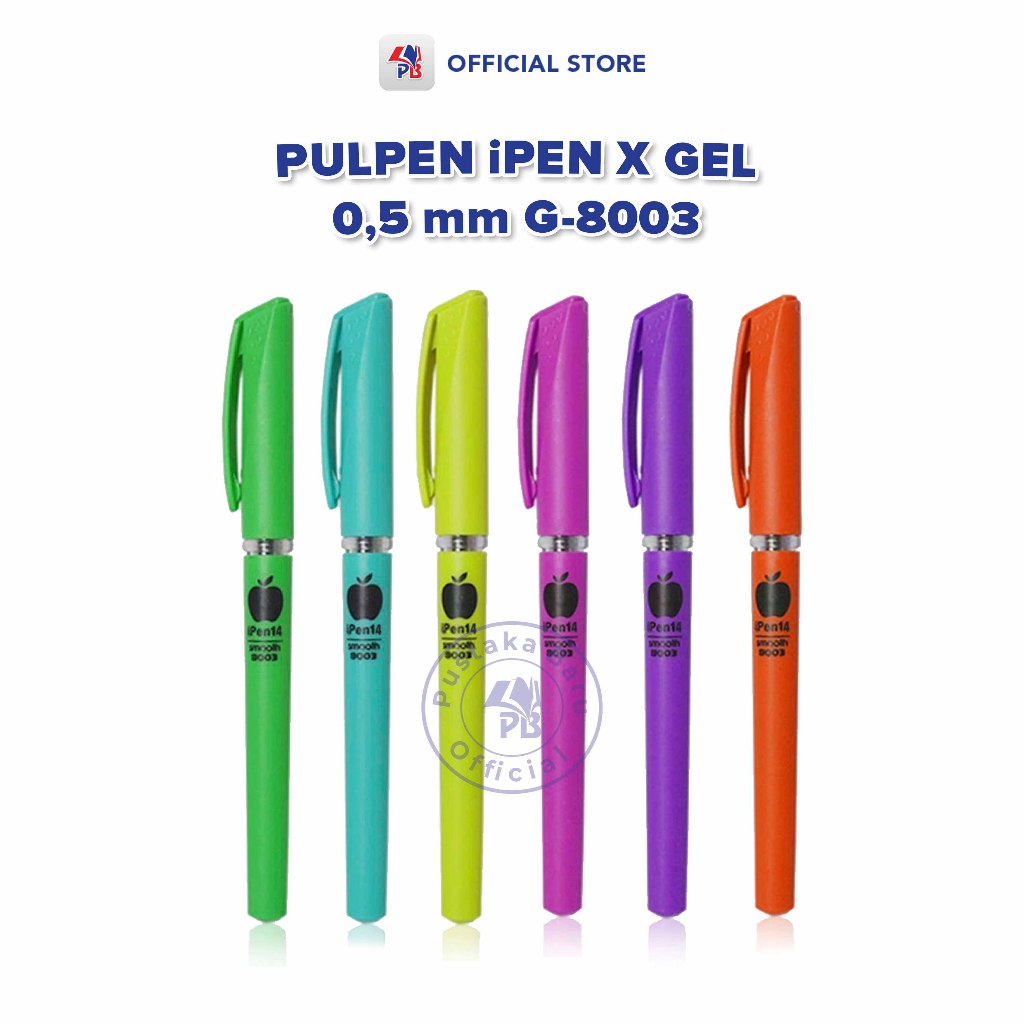 Jual Pulpen Bolpoin Bulpen Ipen X 12 0.5 MM Gel Pen Apel Satuan Pulpen ...