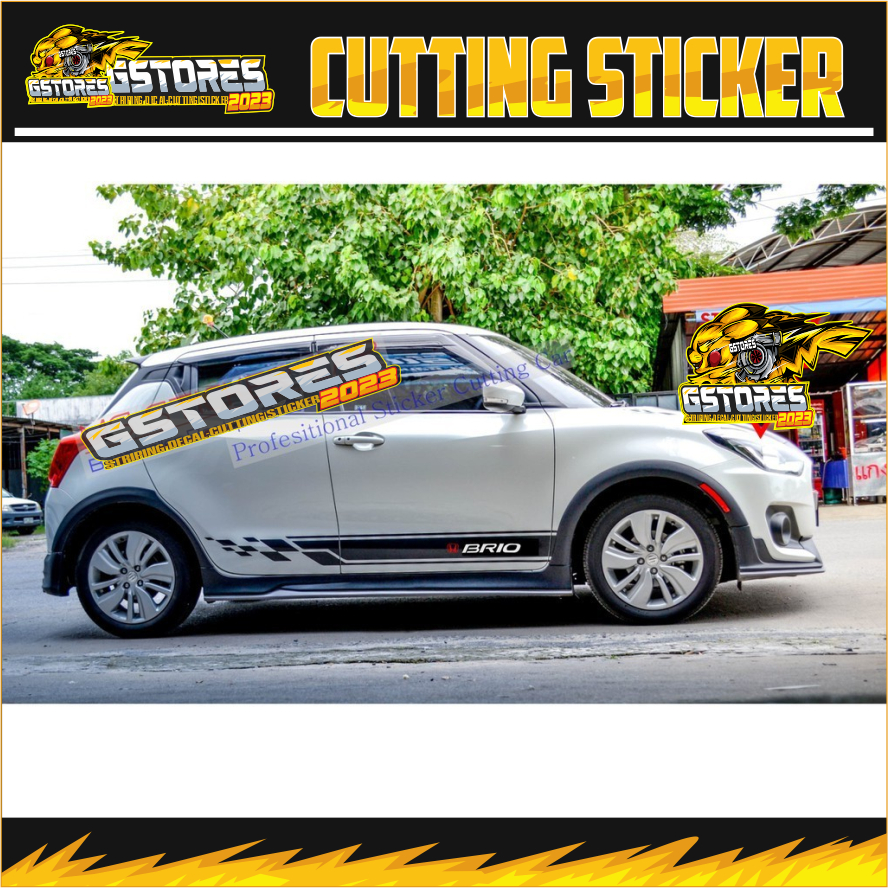 Jual STIKER STICKER MOBIL BRIO AGYA AYLA SIRION CUTTING STICKER LIST ...