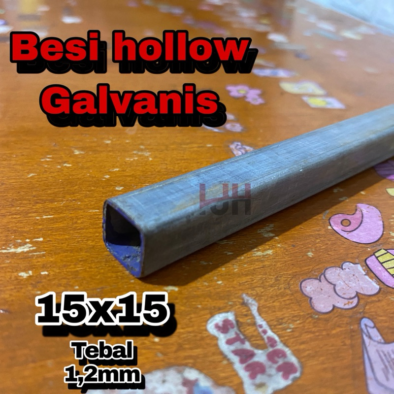 Jual Besi hollow galvanis 15x15 besi holo 1,5x1,5 ketebalan 1,2mm besi ...
