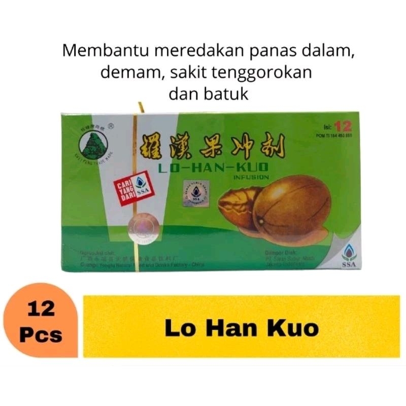Jual LOHANKUO/ LO HAN KUO INFUSION ISI 12 PCS (PANAS DALAM) | Shopee ...
