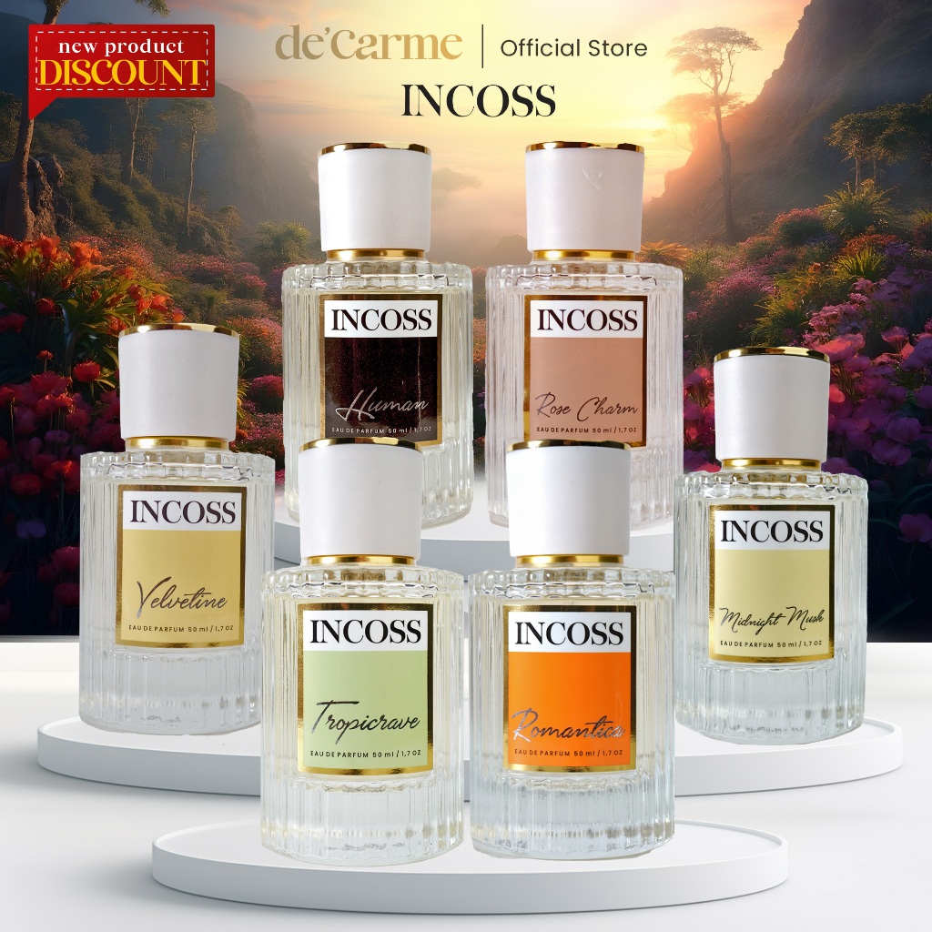 Jual INCOSS eau de parfum 50ml series Parfum Pria dan Wanita Tahan Lama Unisex | Shopee Indonesia