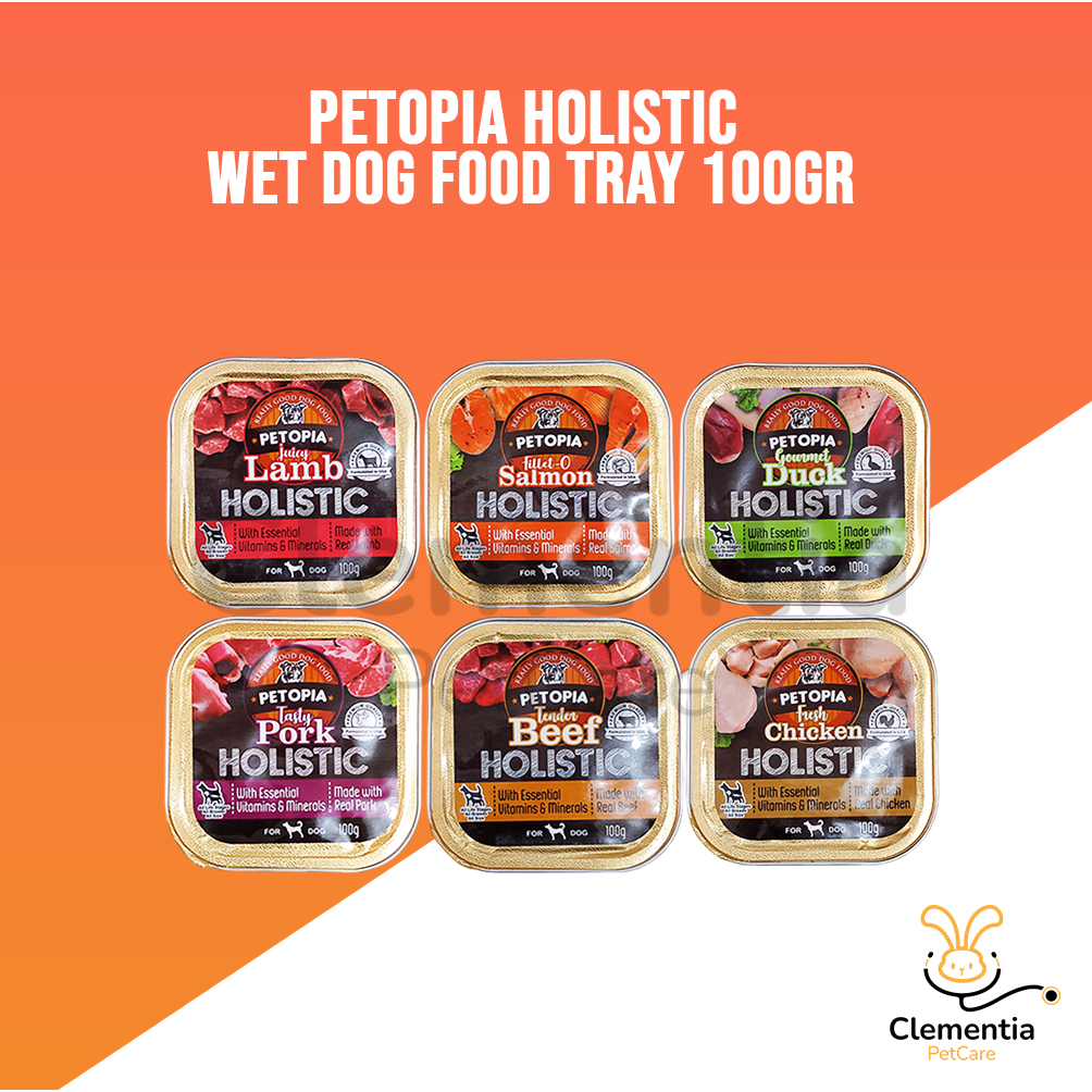 Jual Petopia Holistic Wet Dog Food Tray 100G | Makanan Anjing Basah ...