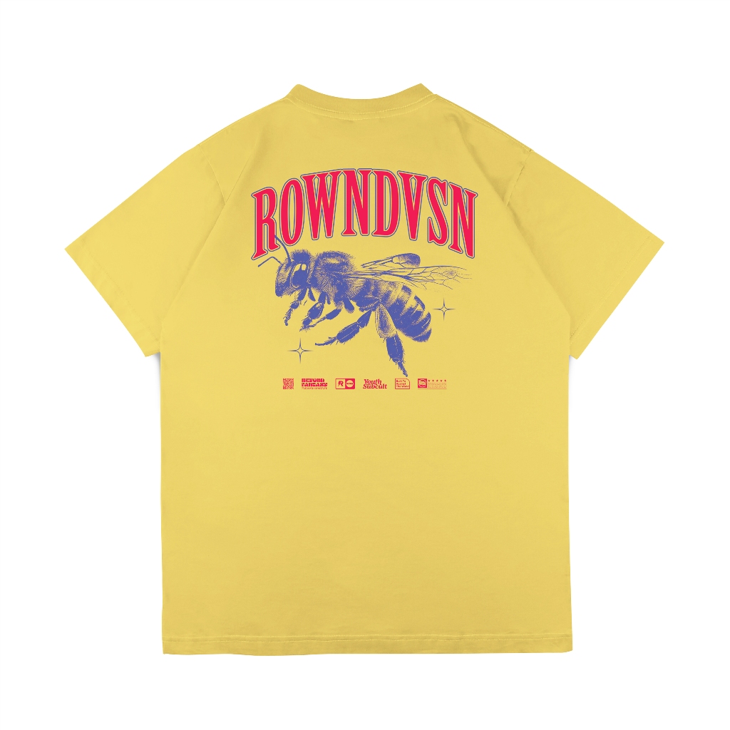 Jual Rown Division Official T-Shirt Yellow - Rowndvsn Kaos Hornet ...