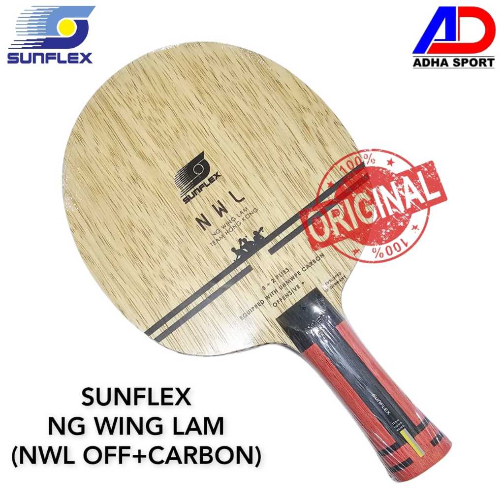 Jual Sunflex Ng Wim Lam NWL OFF + Carbon Kayu Bet Pingpong Tenis Meja Original | Shopee Indonesia