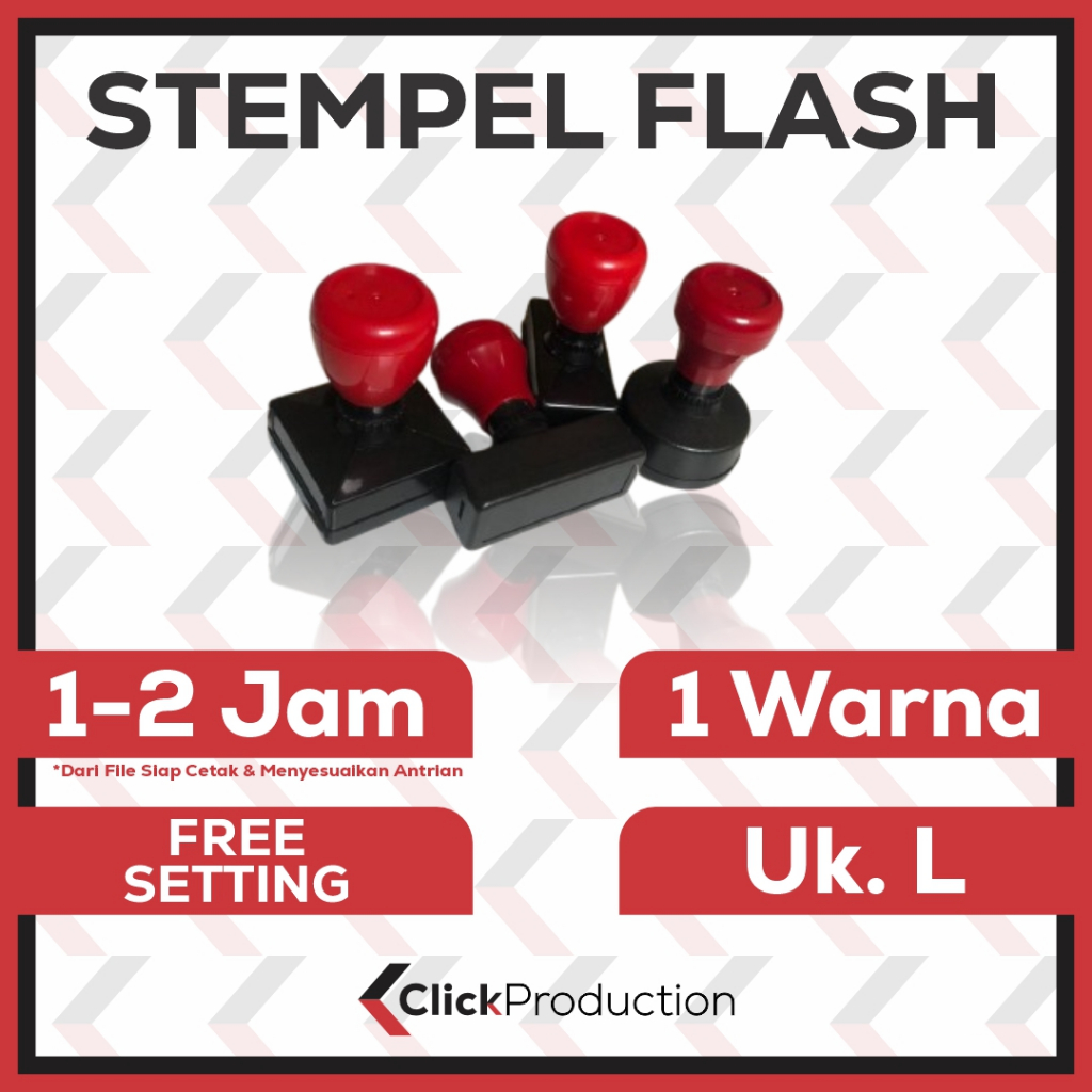 Jual STEMPEL FLASH / STEMPEL OTOMATIS Uk. L | Shopee Indonesia