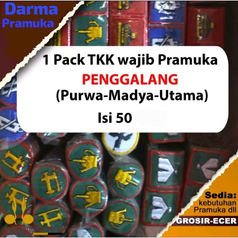 Jual TKK Wajib Penggalang Purwa Madya Utama 50 Pcs Bordir | Shopee Indonesia