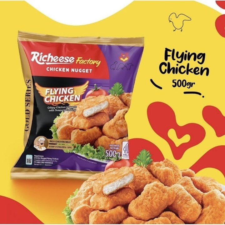 Jual Richeese Nugget Flying Chicken 500 gr | Shopee Indonesia