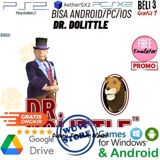 Jual PS 2 Dr. Dolittle | Bisa di PC / Android / IOS Plus Emulator ...